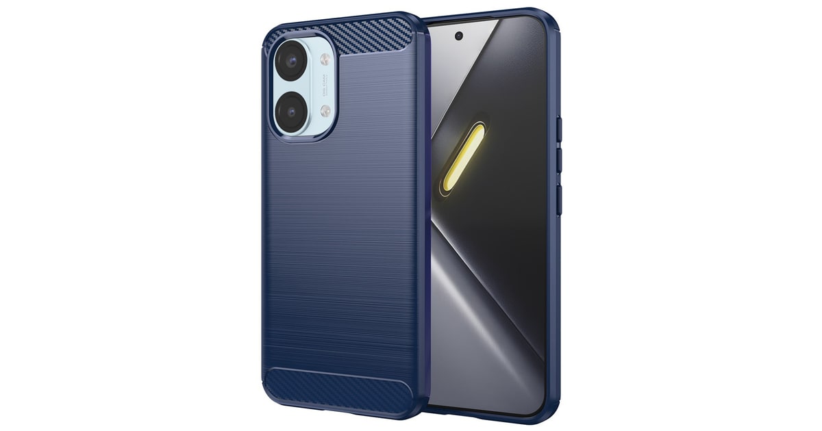 TPU gél tok "Brushed Carbon" Xiaomi Poco X8 Pro Max készülékekhez - kék ...