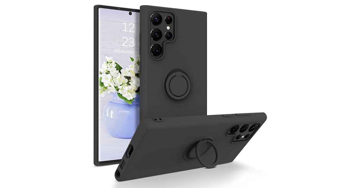 Szilikon tok "Ring Bearer" Samsung Galaxy S22 Ultra készülékekhez ...